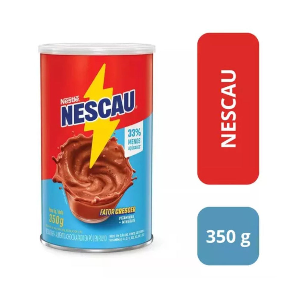 Nestlé Nescau Chocolate Powder, 350 g / 12.3 oz can – Brazil Direct